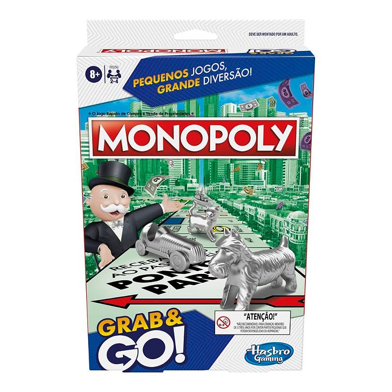 Monopoly Grab & Go - Jogo Portátil Hasbro - Blanc Toys - Onde brincar ...