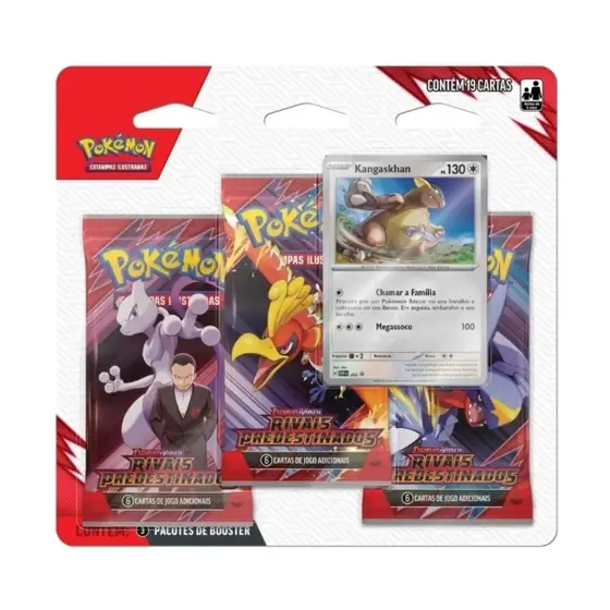 Cartas Pokémon Blister Triplo Rivais Predestinados - Blanc Toys - Onde ...