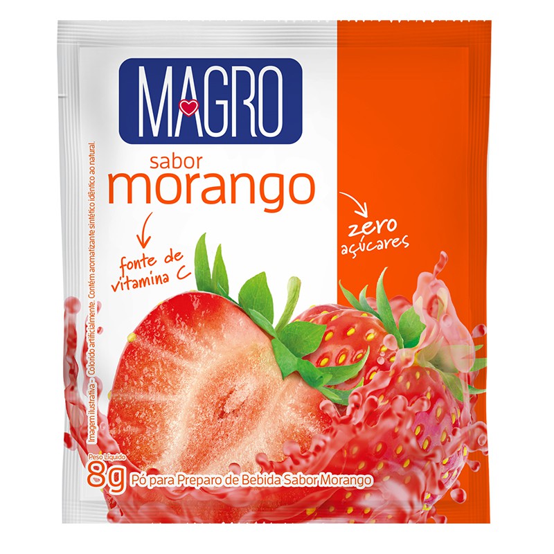 Refresco Diet Magro Sabor Morango com 15un de 8g - Nosso Armazém ...