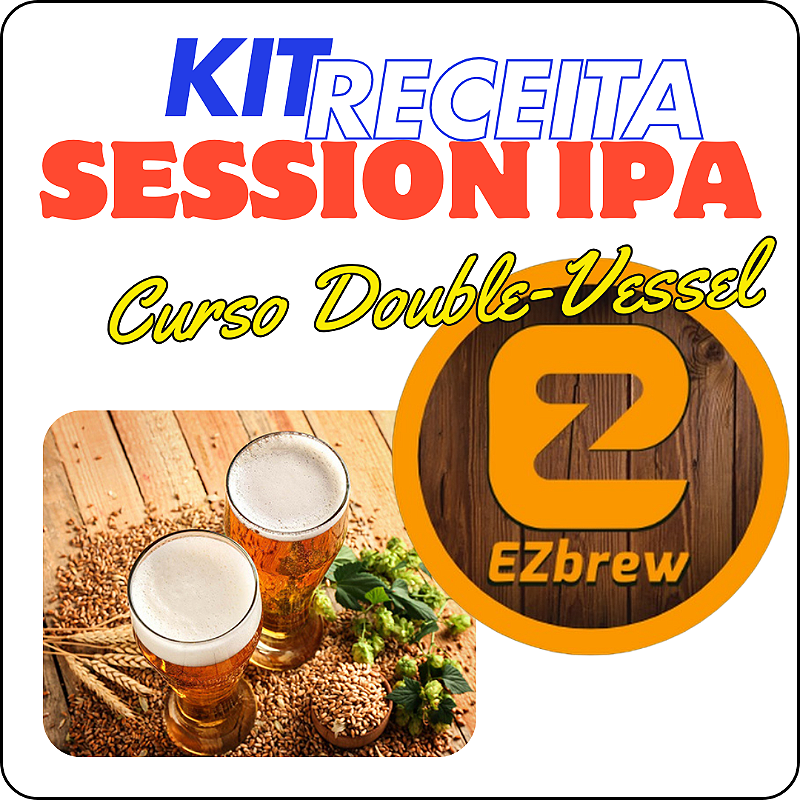 Kit Receita Curso Double Vessel - Session IPA - EZbrew