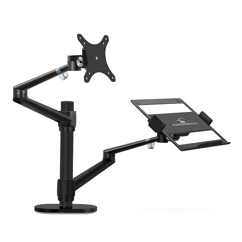 Suporte Articulado para Monitor e Notebook em Alumínio, 2 em 1 - WR ...