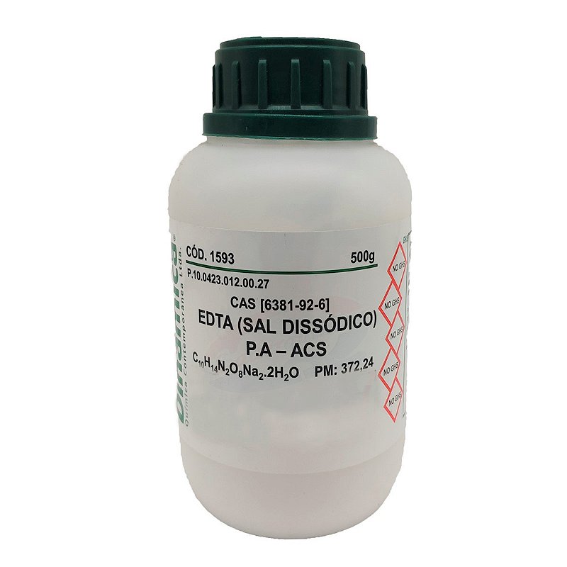 Edta Sal Dissódico (2H2O) 500g Dinâmica - Laderquimica - Linha completa ...