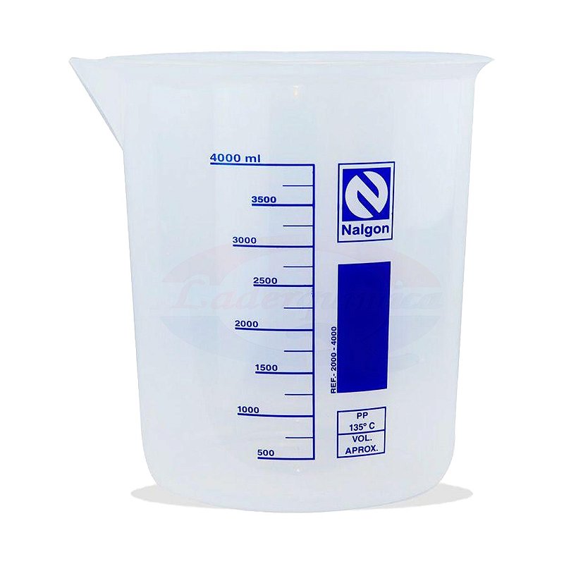 Becker Graduado em Polietileno Autoclavável 4000ml - Laderquimica ...