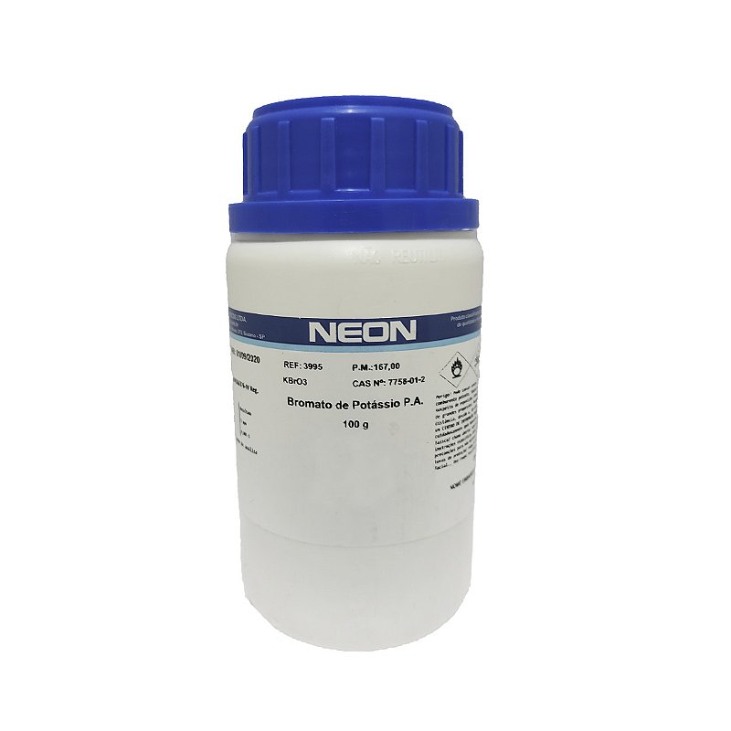 Bromato de Potássio PA 100g Neon - Laderquimica - Linha completa de ...