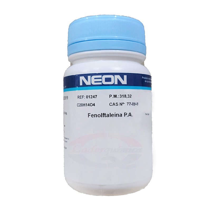 Fenolftaleína PA 25g Neon - Laderquimica - Linha completa de reagentes ...