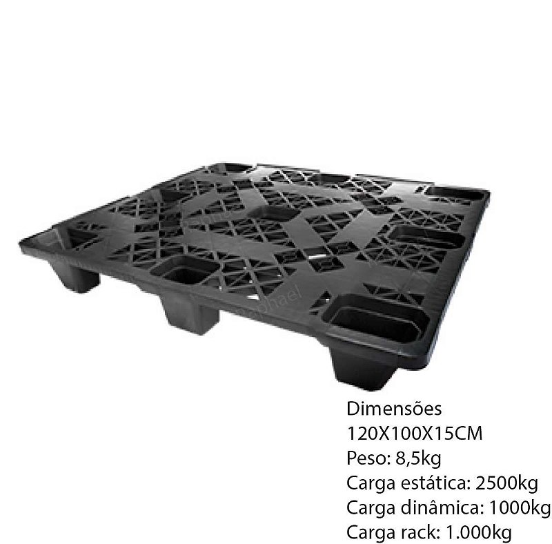 Pallet Plástico PBR 100x120 Cm Leve - Pallet SP