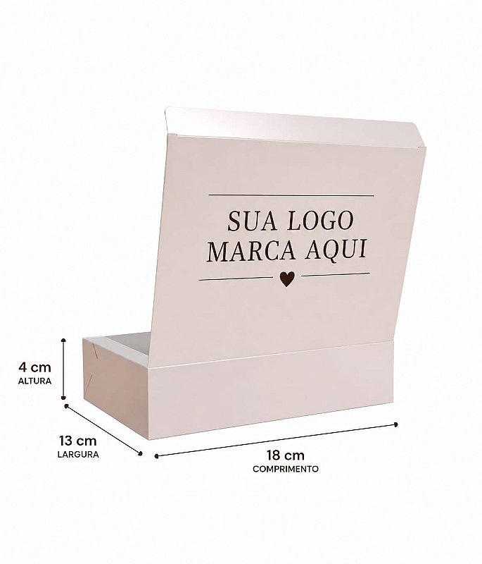 1000Unid Embalagens Linha Branca Personalizada Com Sua Loga e ...