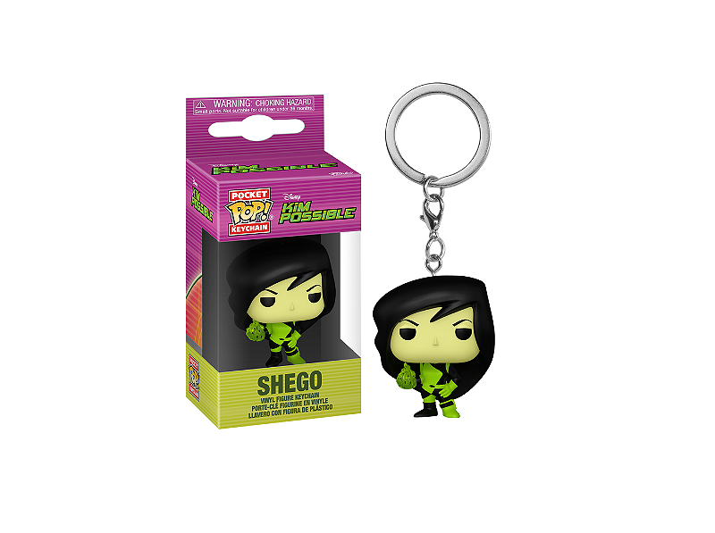 Chaveiro - Keychain Shego - Disney Kim Possible - Geek Funko Pop