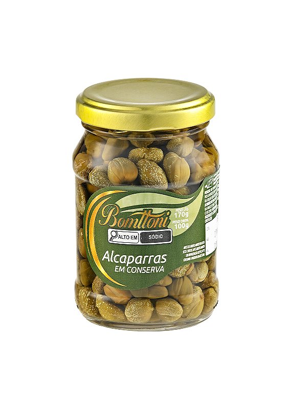 Alcaparras em Conserva 100g - 1 Unidade - Palmitos Bomttoni