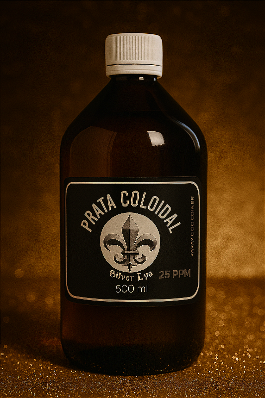 PRATA COLOIDAL SILVER LYS - 25PPM - 500ML - Desparasitaçãosc
