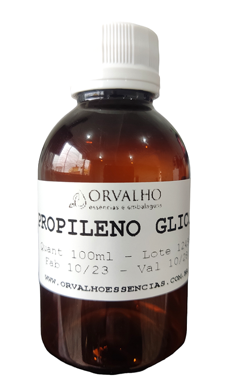 PROPILENO GLICOL 100ML - Orvalho Essências - Essências e Embalagens