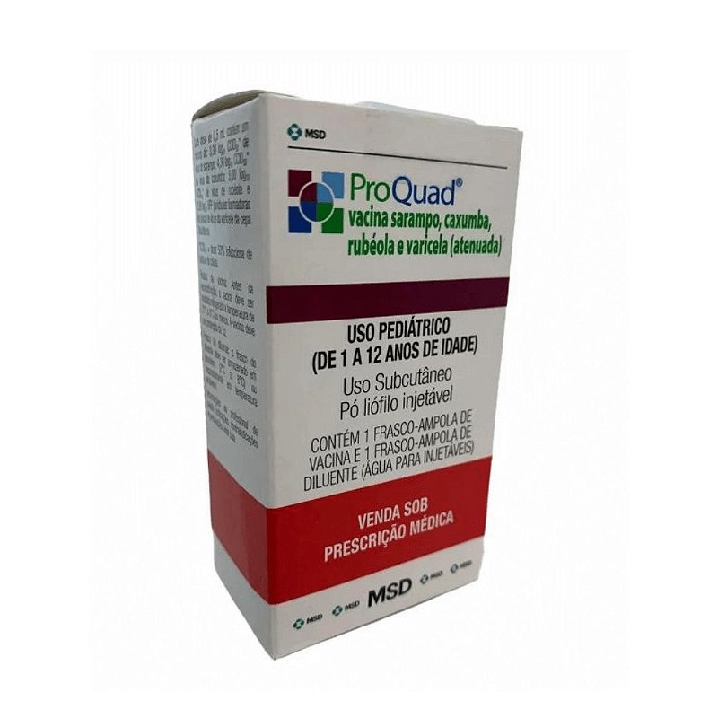 Tetraviral MMR+VARICELA Proquad MSD - Vacinaclean