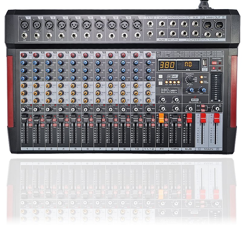 Mesa de som e Interface AM-CANON-12 Bivolt Bluetooth - Rede Discovery ...