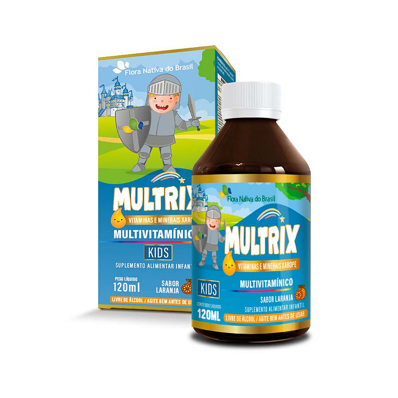 Multrix Kids Xarope Infantil A-Z 120ml (Sabor Laranja) - FloraNativa ...