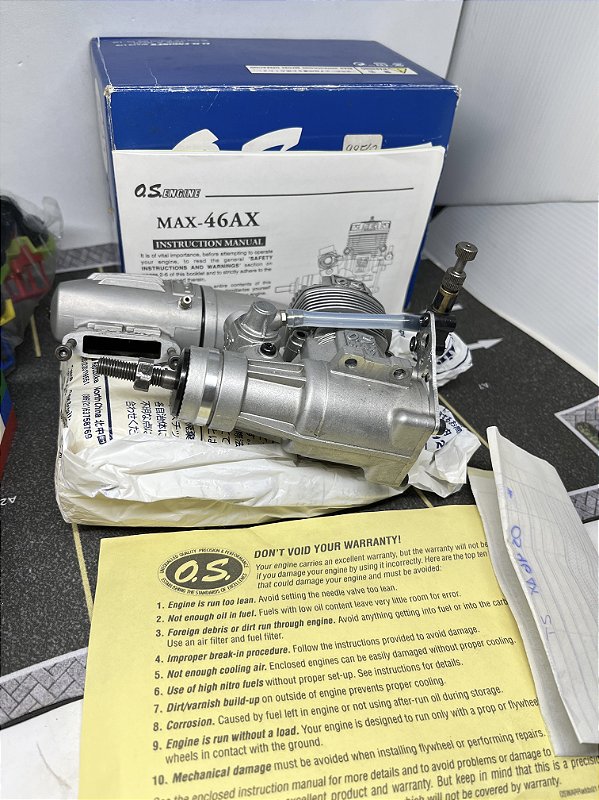 Motor OS Engine - 46ax-Max - Glow - Minicars Brasil