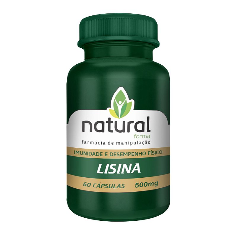 Lisina 500MG 60 Cápsulas | Natural Forma - Natural Forma | Farmácia de ...