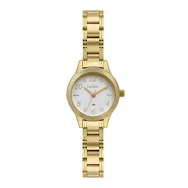 Relógio Feminino Mini Condor Dourado Pequeno Luxo Analógico - pendulari ...