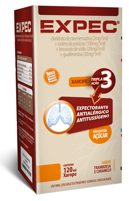 Expec Xarope c/ 120ml - Drogarias Marcfarma e Farmaior