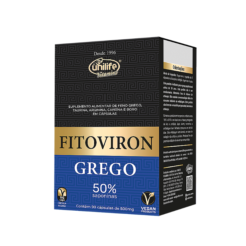 Fito Viron Grego- 90 cáps 500 mg - Kmg Mega Store