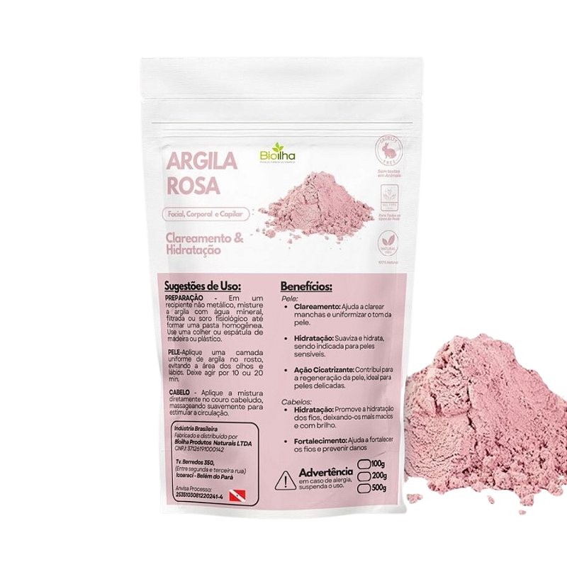 Argila Rosa: Suavidade, Limpeza e Renovação para sua Pele - Bioilha