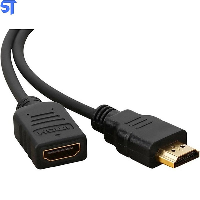 Cabo Extensor HDMI Macho X HDMI Fêmea 30CM - SobralTech Cabo Extensor HDMI Macho X HDMI Fêmea 30CM - SobralTech