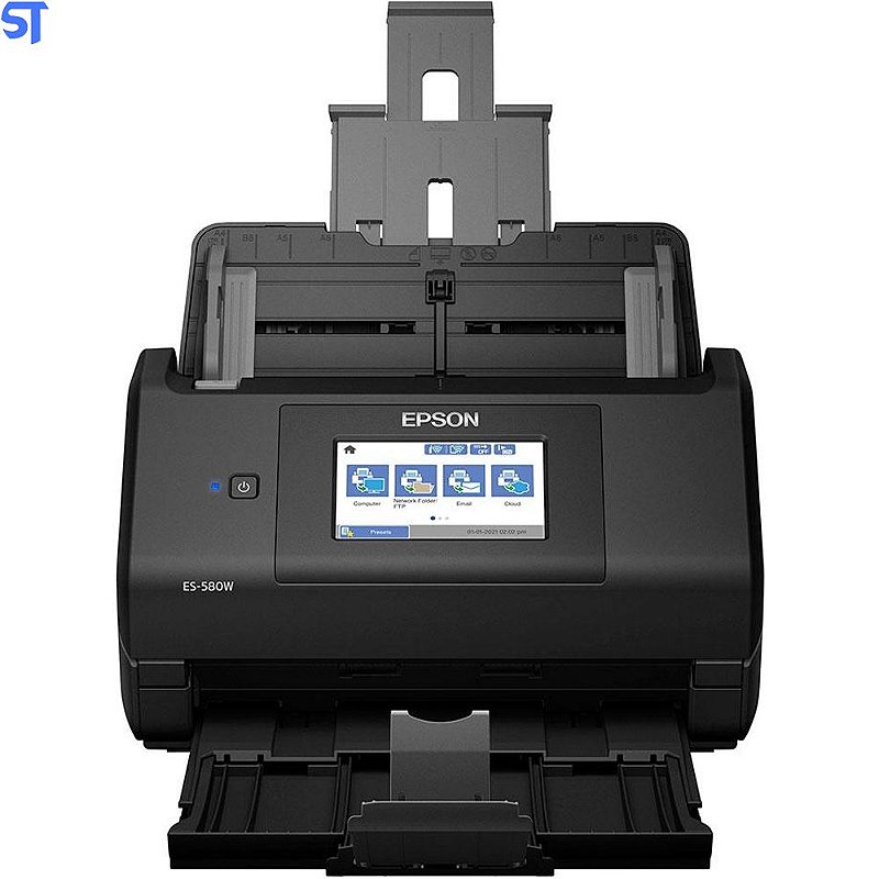Scanner De Mesa Epson WorkForce ES-580W, Duplex Colorido, Capacidade ...