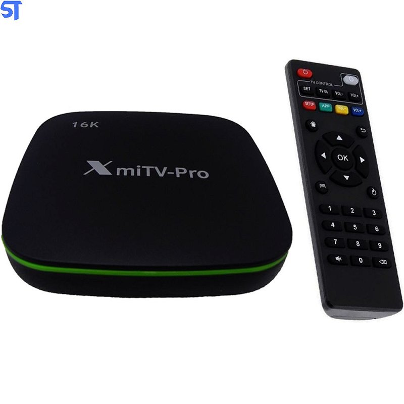 TV Box XmiTV-Pro - 16K - 16/128GB - Android 12.1 - WiFi - Preto ...