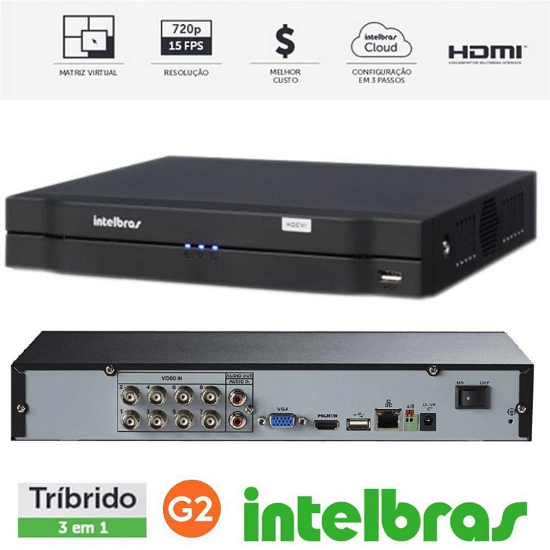 Dvr Gravador Digital de Vídeo Multi HD | MHDX 1004 | 4 Canais Intelbras ...