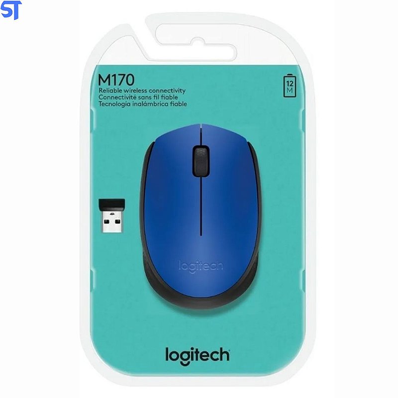 Mouse Logitech Wireless Azul M170 - SobralTech