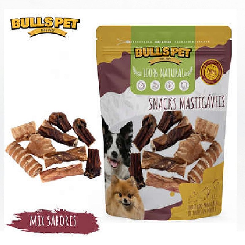Snack Natural Puresnacks Mix Sabores Bovina para Cães - AmorePets - O ...