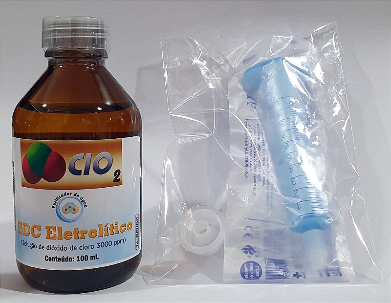 Solução eletrolítica a 3000 ppm 100 mL - ClO2 Fast