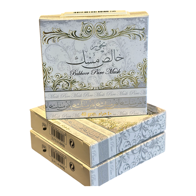 INCENSO - BUKHOOR PURE MUSK 40G - Al Ward - O mundo árabe e seus aromas