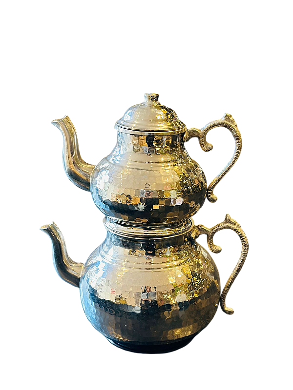 BULE CHÁ E CAFÉ PRATA - CHALEIRA DUPLA | Chá e Café - Turco - Al Ward ...