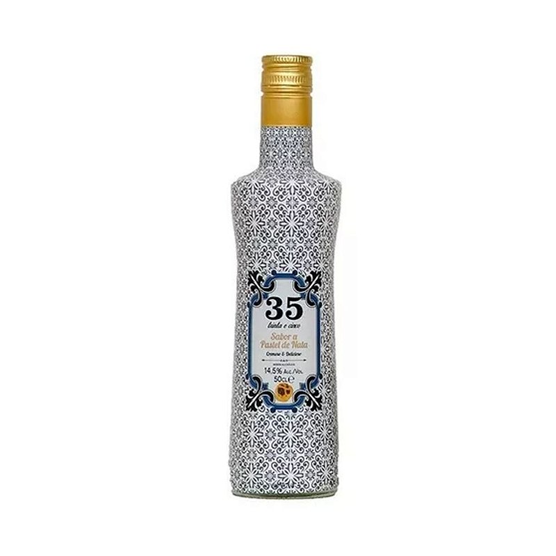 Licor 35 Sabor Creme de Pastel de Nata 500ml - Família Scopel Delivery
