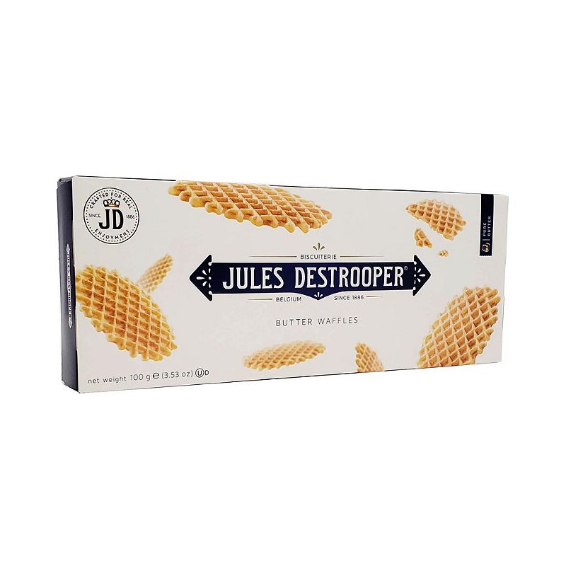Biscoito Jules Destrooper Butter Waffles 100g - Família Scopel Delivery