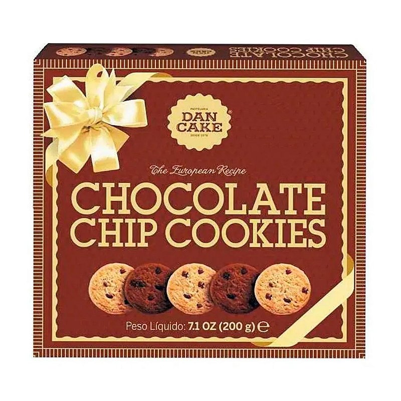Biscoito Chocolate Chip Cookies Dan Cake 200g - Família Scopel Delivery