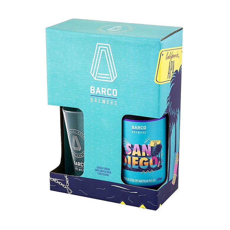 Kit Cerveja San Diego Apa 600ml + 1 Taça - Família Scopel Delivery