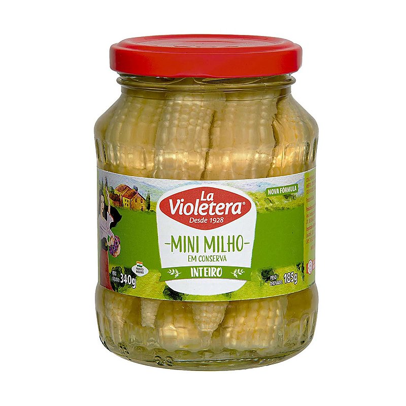 Mini Milho em Conserva La Violetera 185g - Família Scopel Delivery
