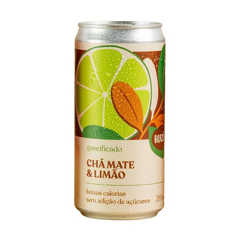 Cha Mate e Limao com Gas Brazô Lata 269ml - Família Scopel Delivery