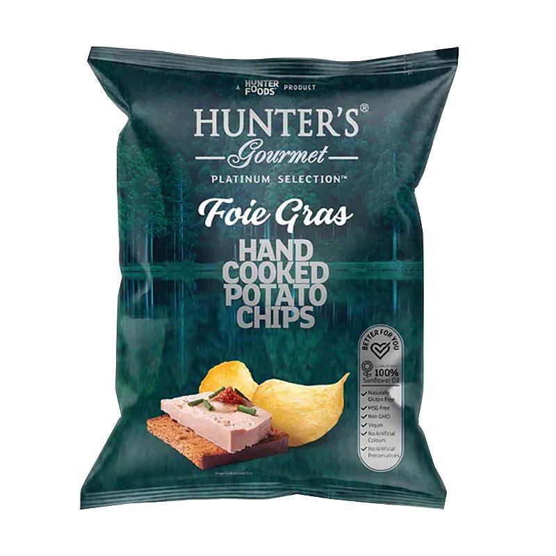 Chips de Batata Frita Sabor Foie Gras Hunters Gourmet 125g - Família ...