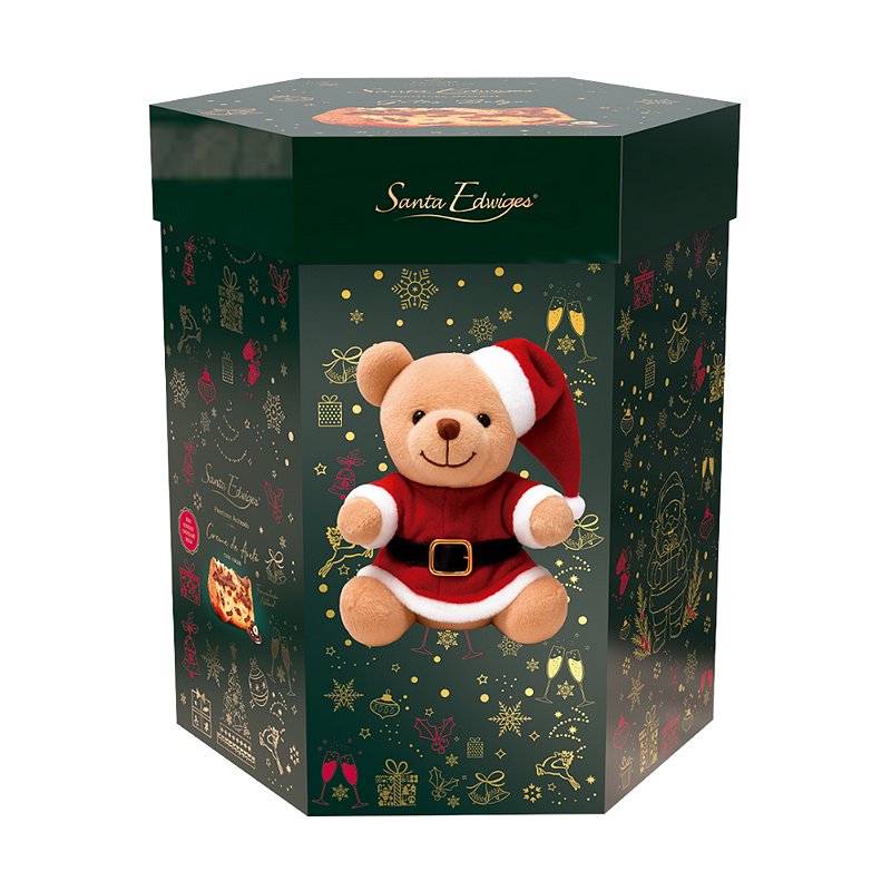 Panettone Recheado de Creme de Avelã com Gotas de Chocolate com Pelucia ...