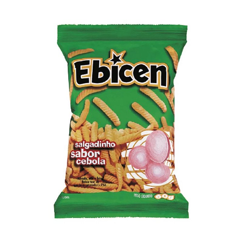 Salgadinho Ebicen Sabor Cebola 60g - Família Scopel Delivery