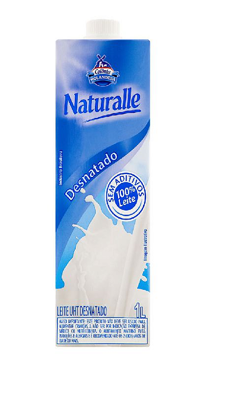 Leite Uht Naturalle Desnatado 1L - Família Scopel Delivery