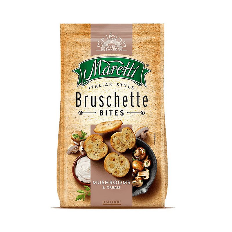 Bruschetta Chips Maretti Mushrooms E Cream 85g - Família Scopel Delivery