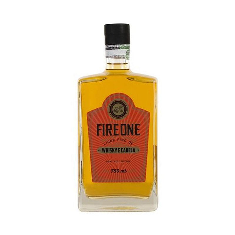 Licor Fino de Whisky e Canela Fire One 750ml - Família Scopel Delivery
