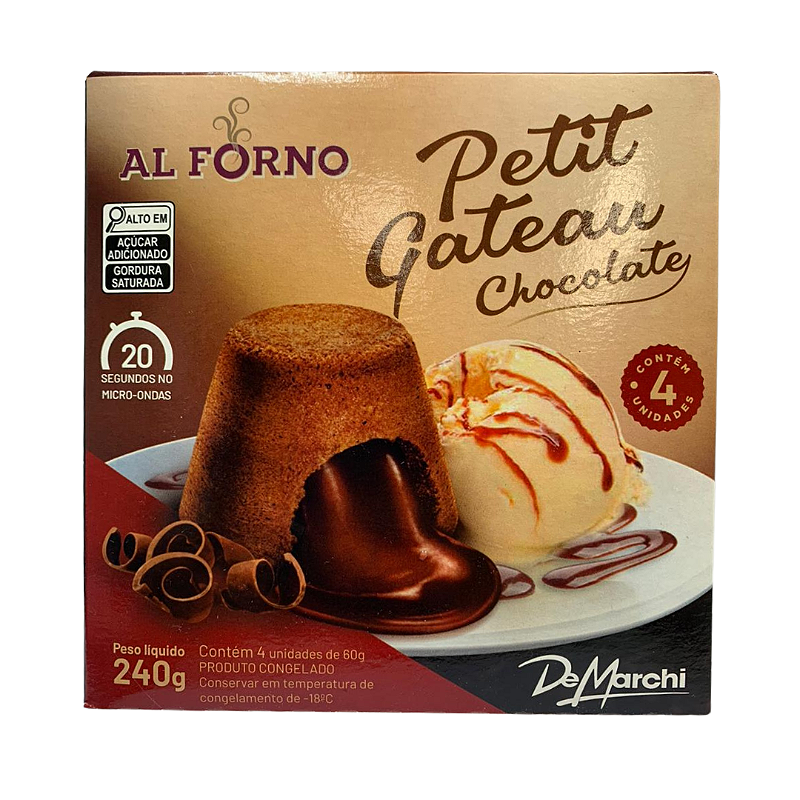 PETTIT GATEAU CHOCOLATE AL FORNO 240G - De Marchi São Paulo