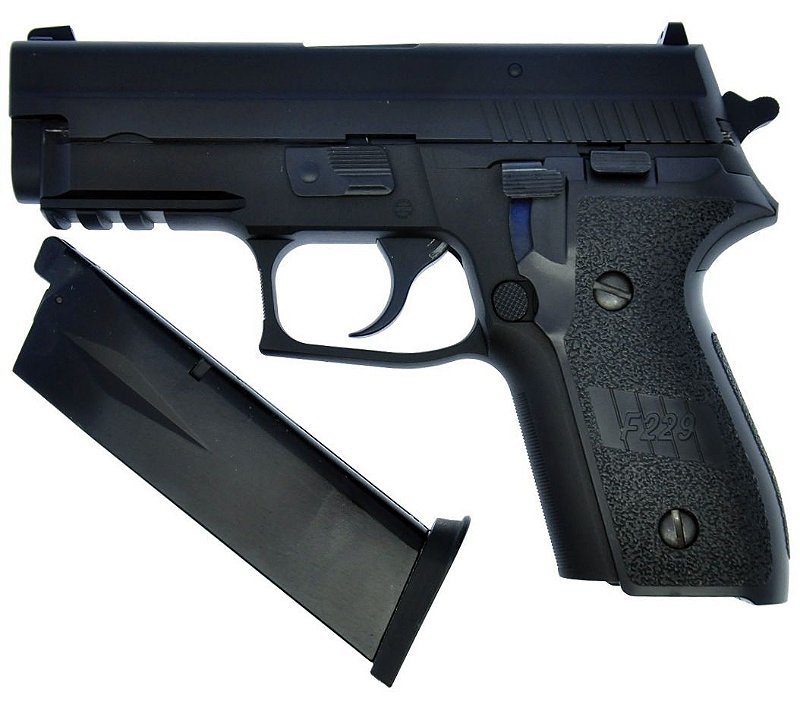 Pistola Airsoft Sig F229 WE GBB 6mm - Full Metal - E&G Comércio - Airsoft
