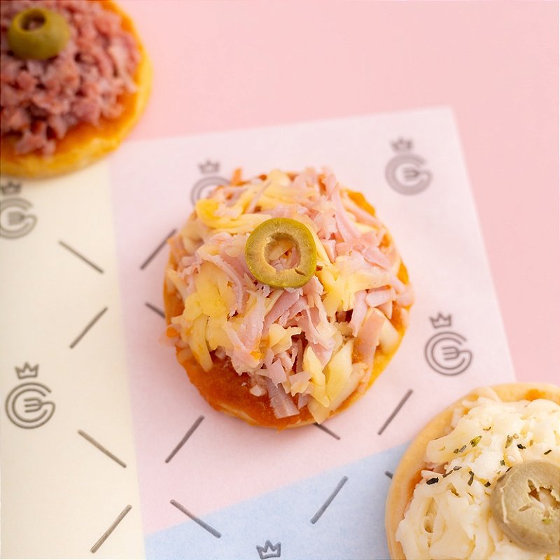Mini Pizza de Presunto e Queijo Congelada - 12 ou 24 Unidades - Caixa ...