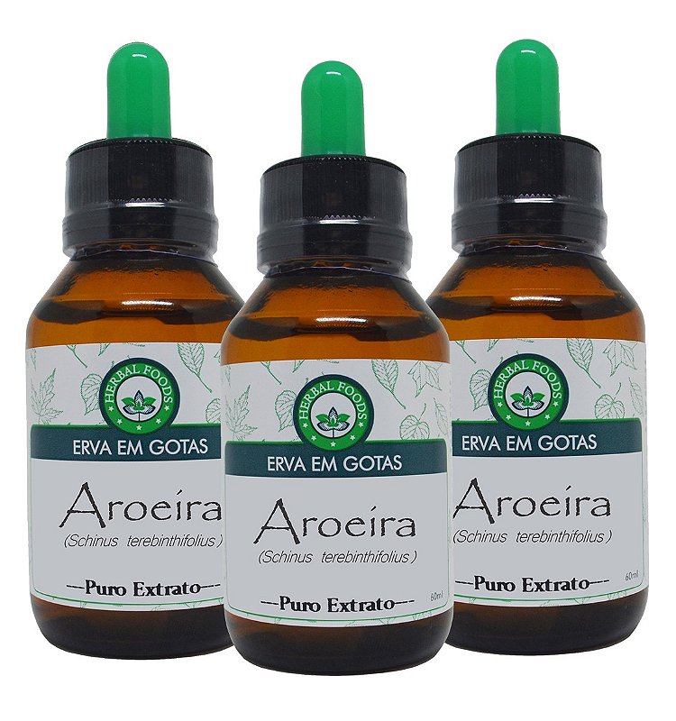 3 Extratos de Aroeira - 60ml - Herbal Foods