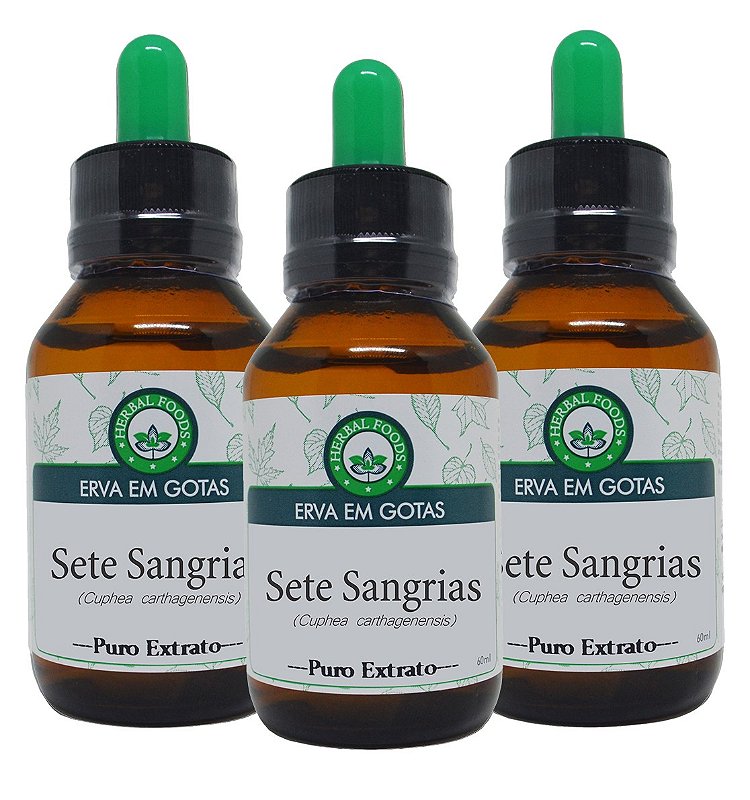 3 Extratos de Sete Sangrias- 60ml - Herbal Foods